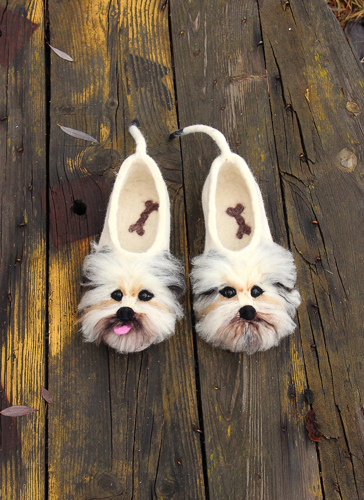 York Slippers Yorkshire Terrier Felted Dog Clogs - Etsy