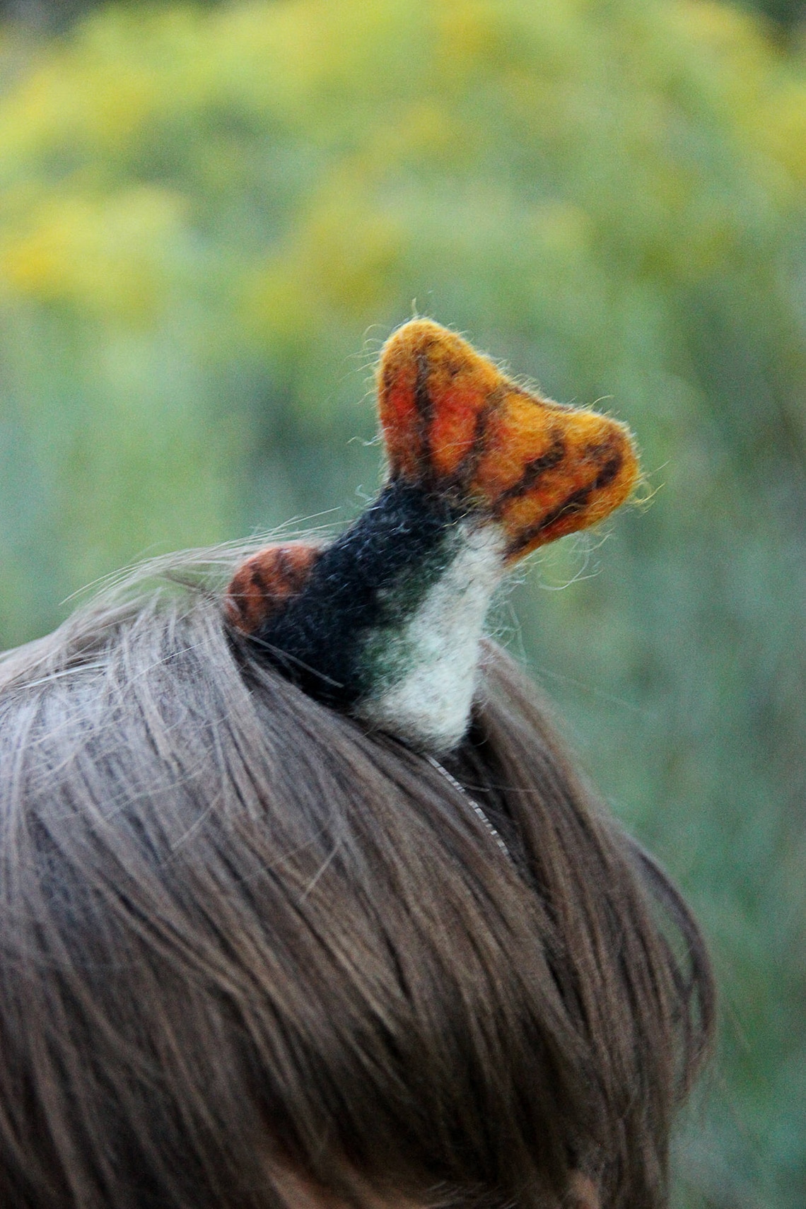 Fish in Head Hair Hoop Custom Fishtail Wool Felted | Etsy