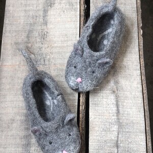 Kids Mouse Clogs Slippers, Toddler Mice, Child Custom Rat, Custom Wool ...