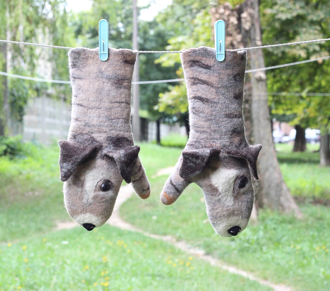 Mittens by your pet's photo customized dog any animal | Etsy