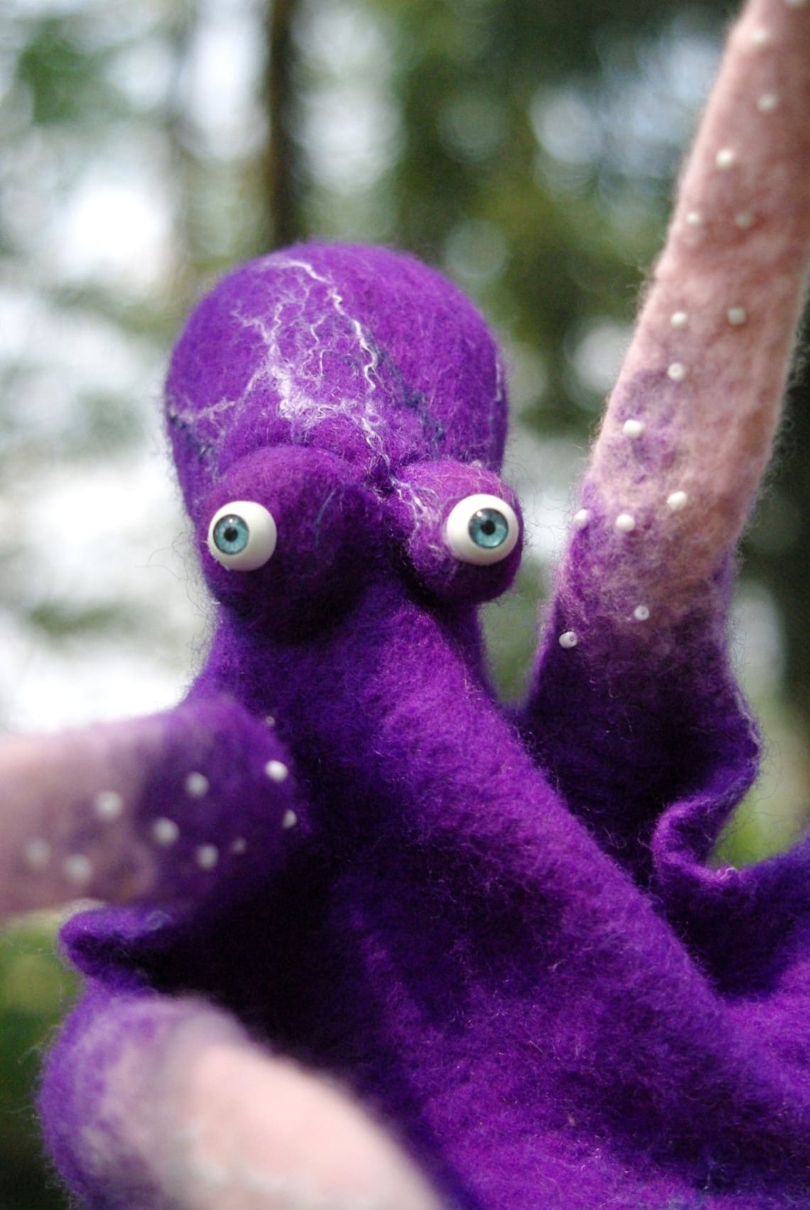 Hand Puppet Octopus. Felted Puppet Doll Toy Sea Moster | Etsy