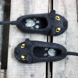 Black Kitten Slippers, Bombay Kitty, Cats Personalized Slippers by ...