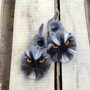 Longhair Kitten Premium Slippers, Kitty, Cats Personalized Slippers by ...