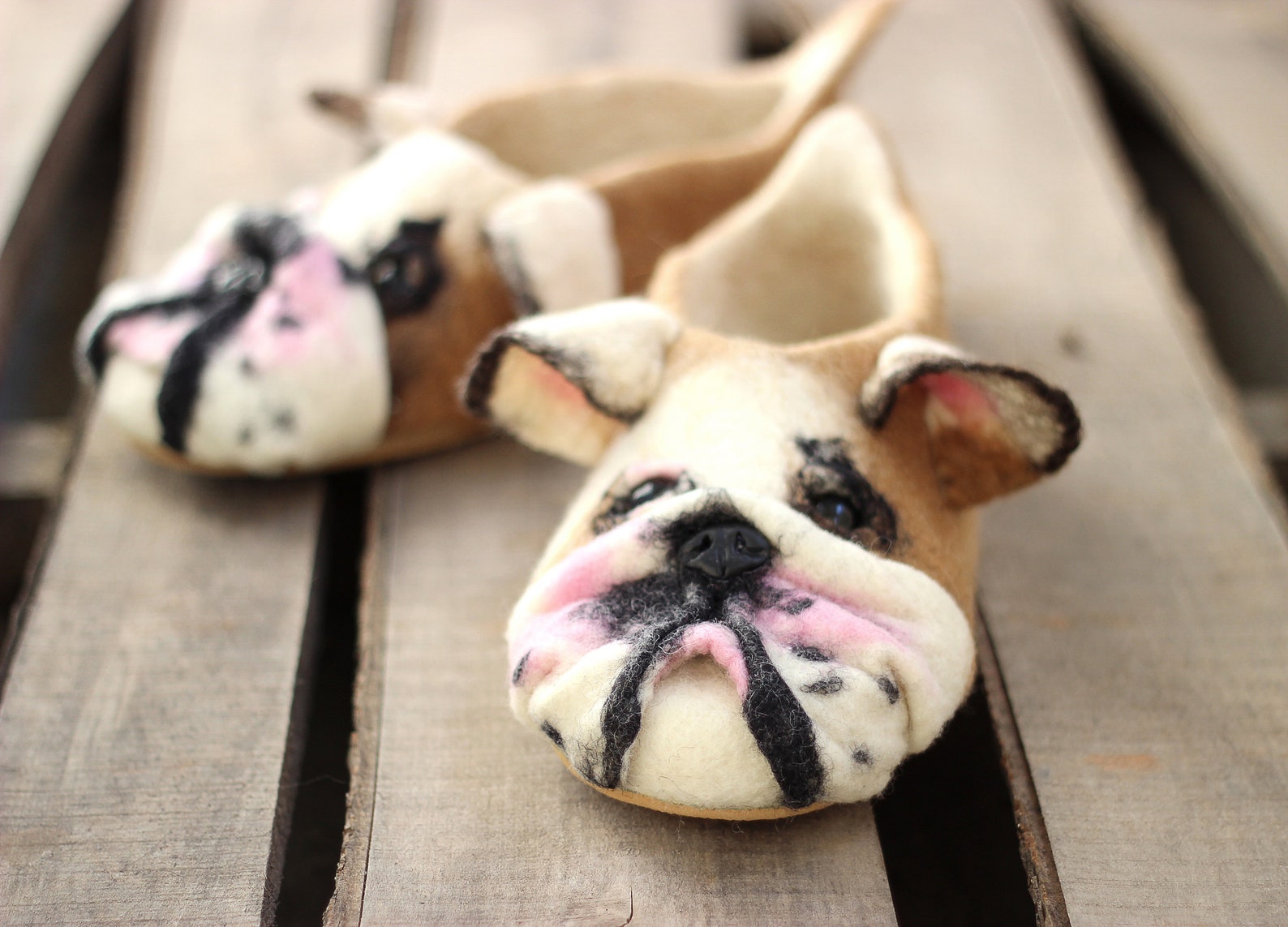 British Bulldog Custom Dog Slippers English Bulldog | Etsy