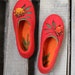 Mexican Marigold Flowers Felted All-season Slippers, Custom Women Clogs ...