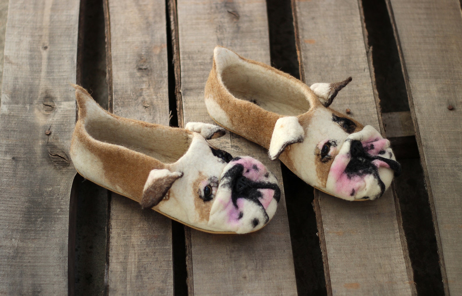 British Bulldog Custom Dog Slippers English Bulldog | Etsy