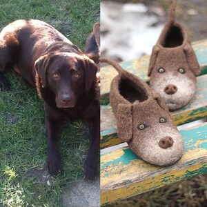 Chocolate Labrador Retriever Dogs Slippers, Any Breed Custom ...