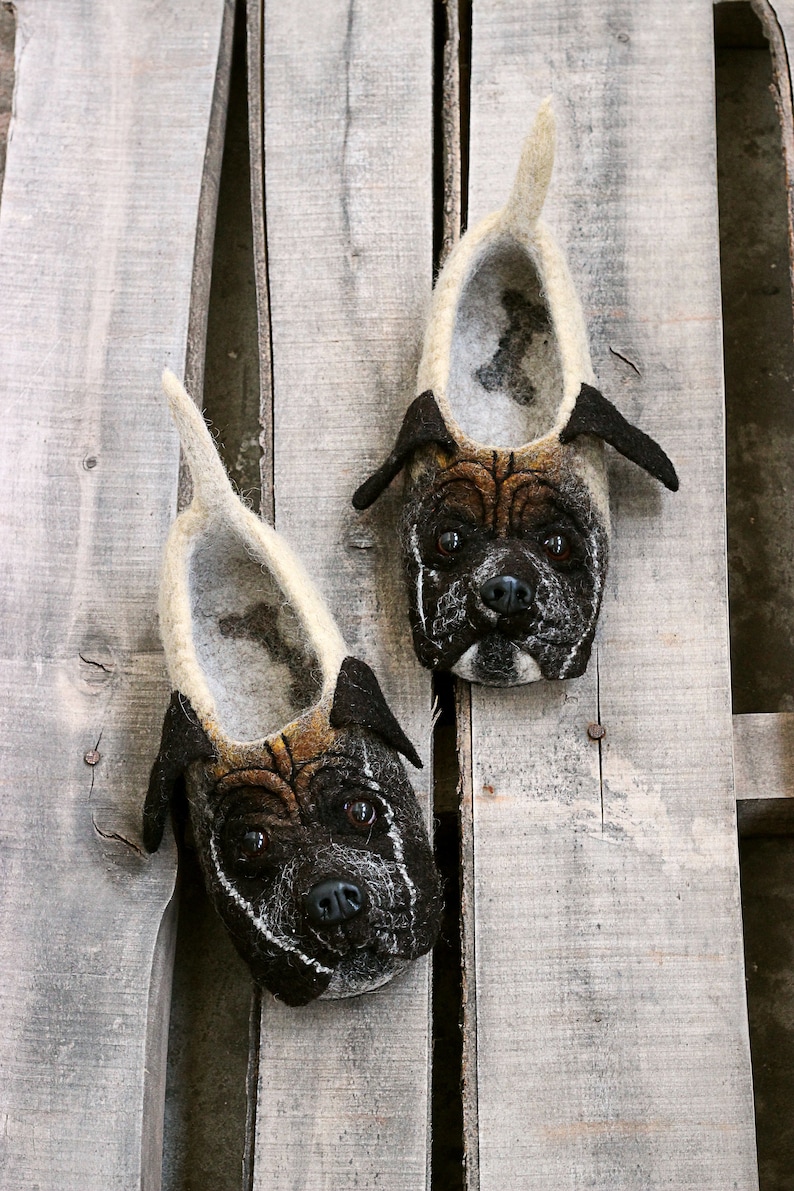 Premium Mastiff Custom Dog Slippers English Bulldog - Etsy