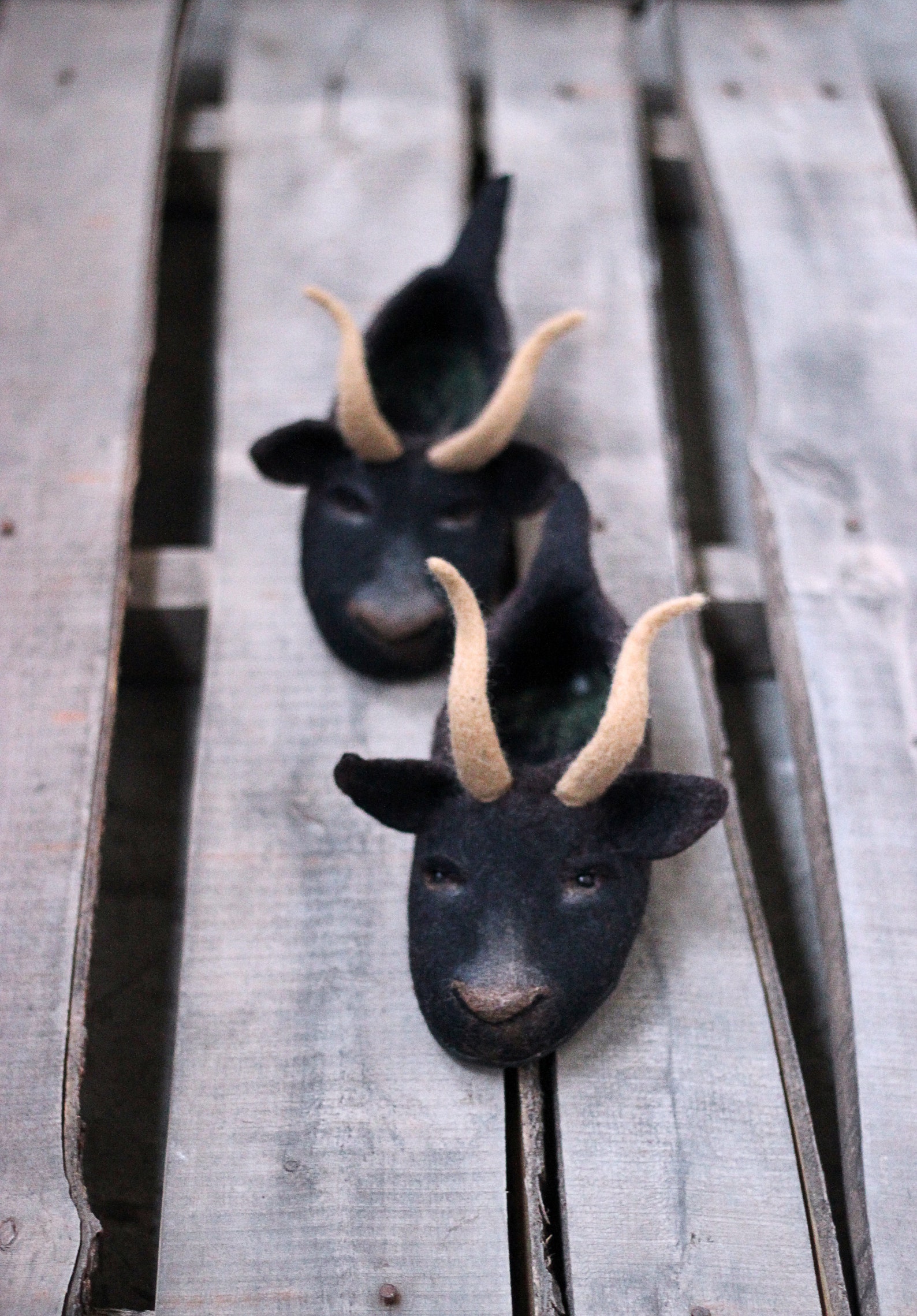 Black Goat Premium Slippers Farm Animals Custom Handmade - Etsy