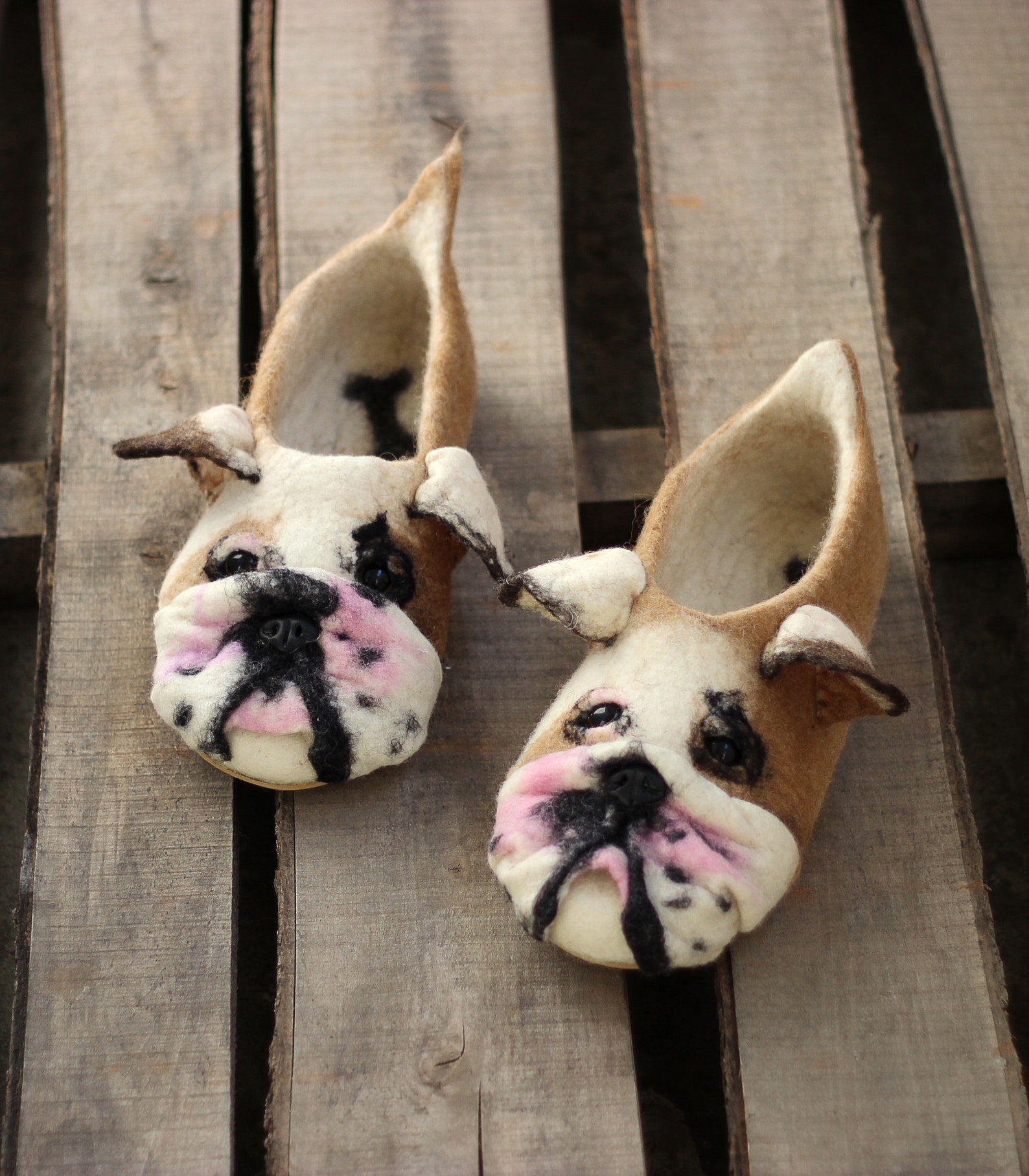 British Bulldog Custom Dog Slippers English Bulldog | Etsy