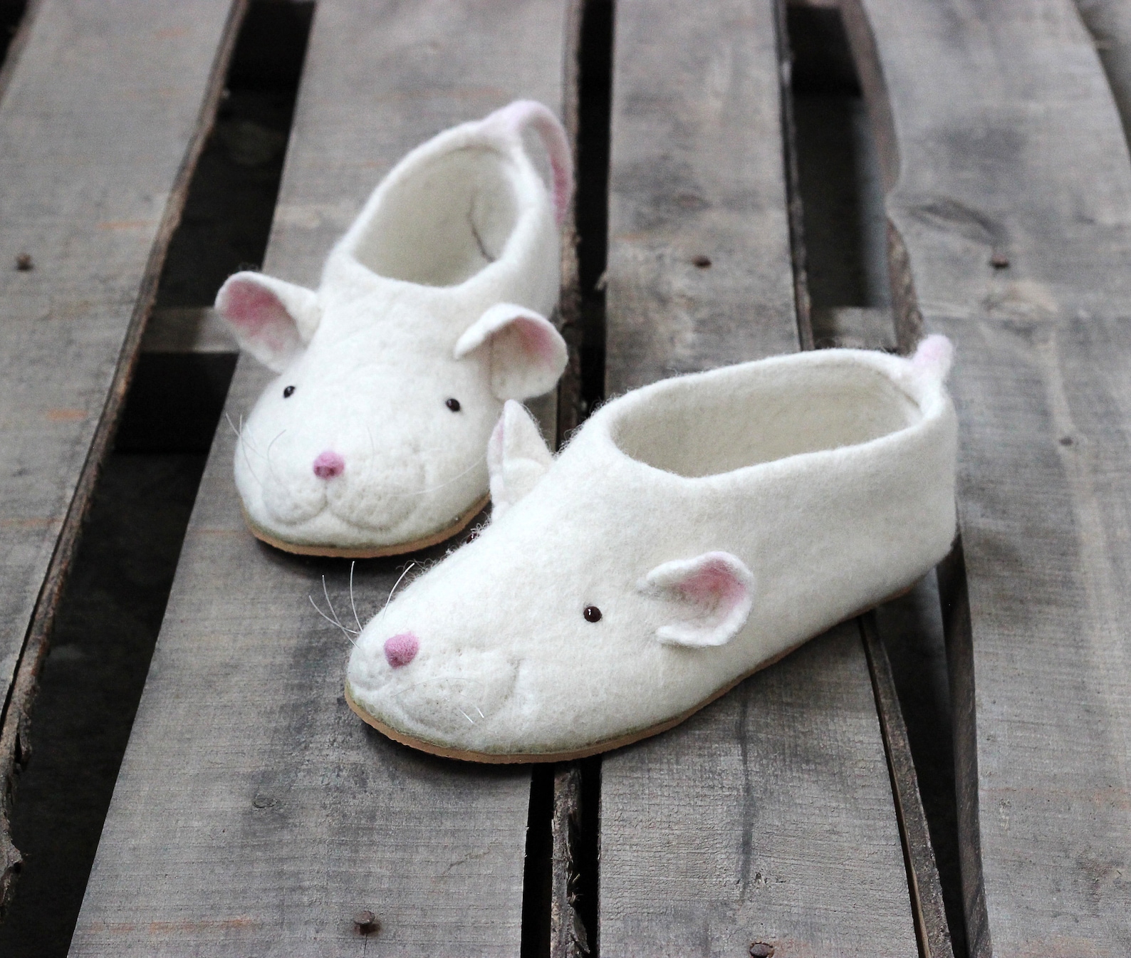 Rat Wool Felted Slippers Mice Custom Mouse Warm Clogs - Etsy Singapore