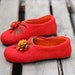 Mexican Marigold Flowers Felted All-season Slippers, Custom Women Clogs ...