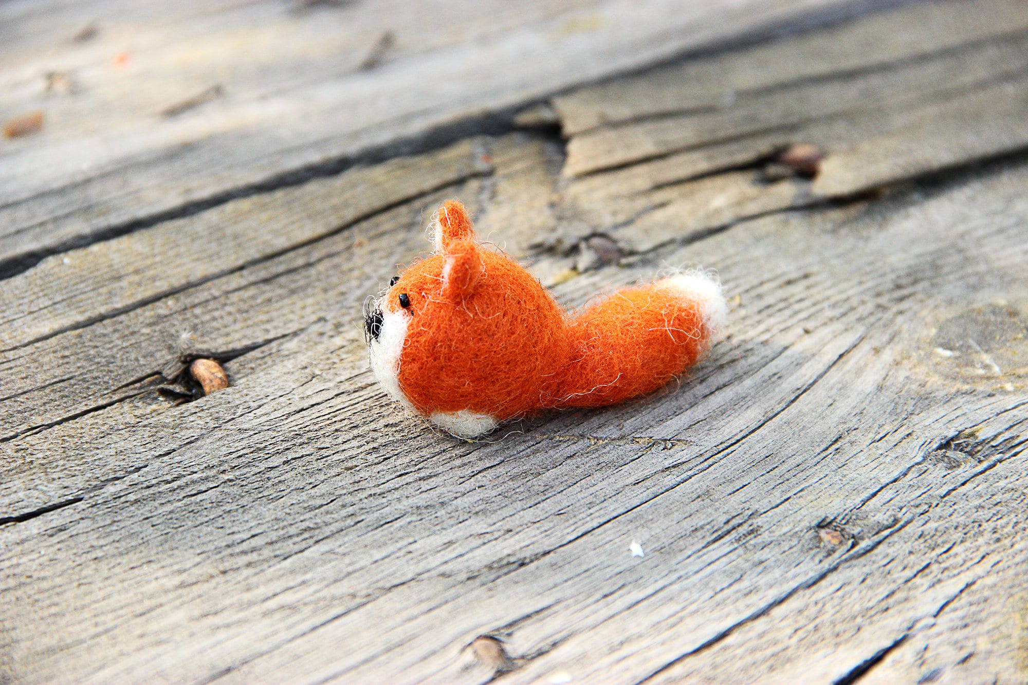 Miniature Fox Wool Felted Dollhouse Animal Mini Toy. | Etsy