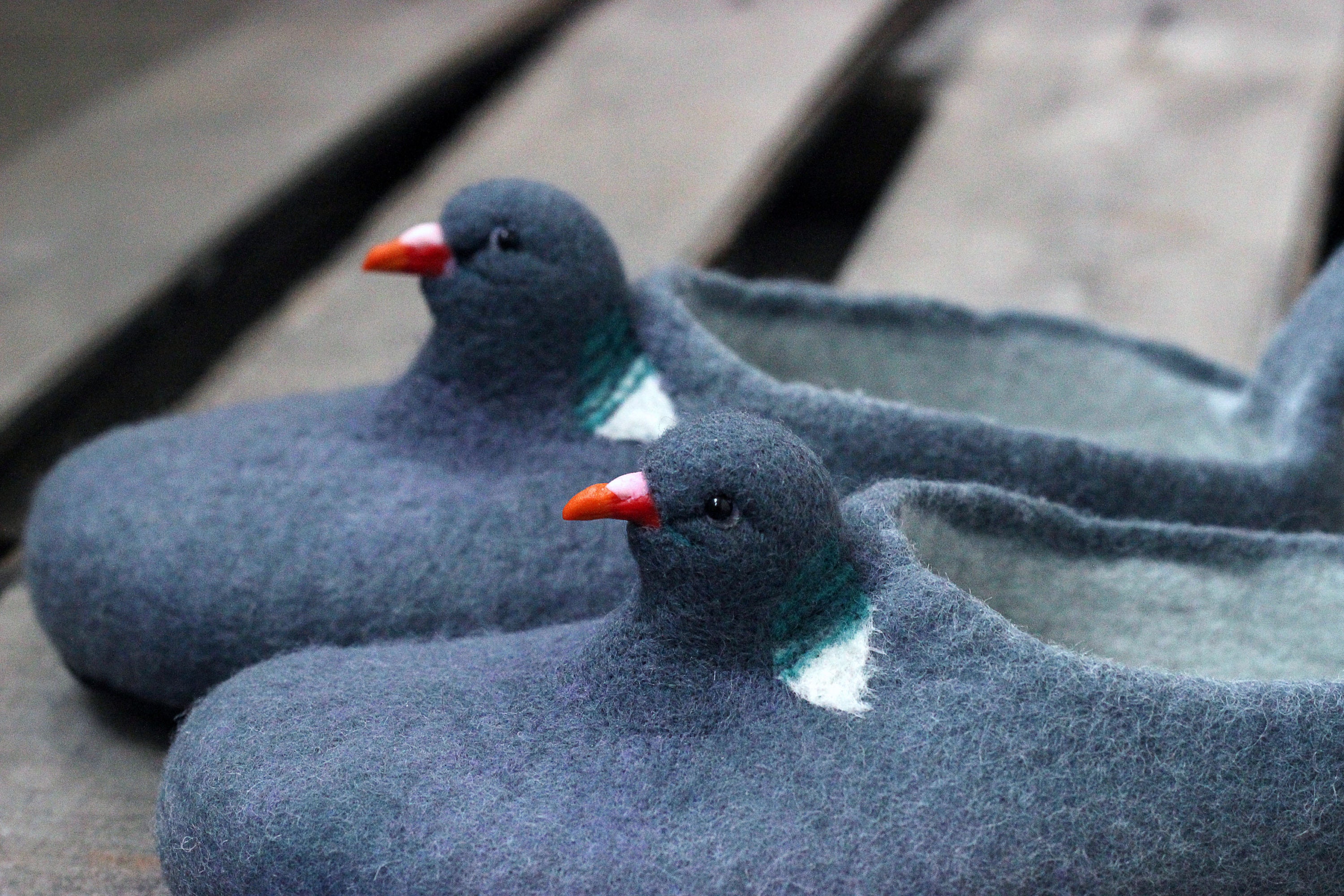 Wild Pigeon Handade Wool Felted Slippers - Etsy