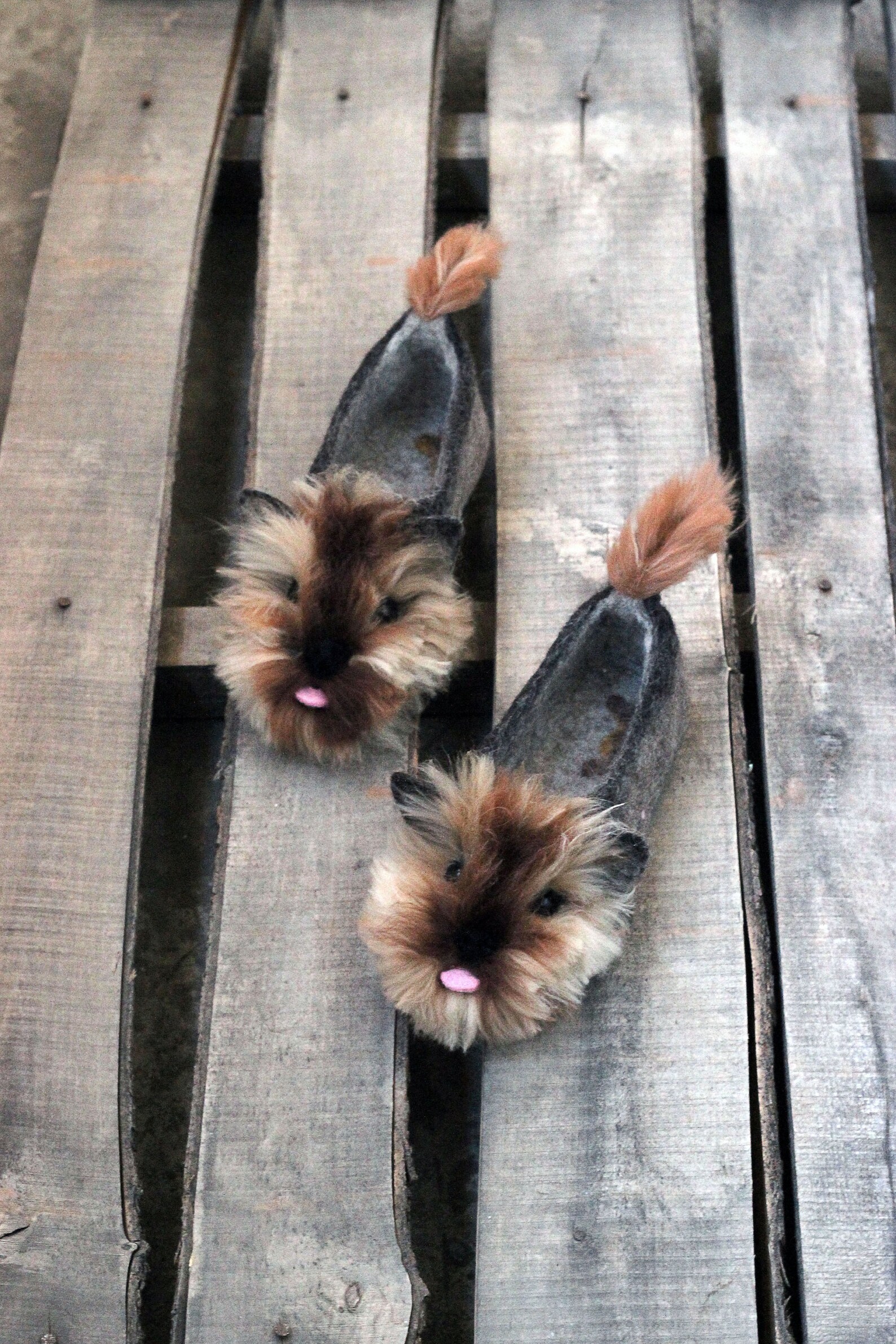 York Terrier Felted Custom Dog Slippers - Etsy