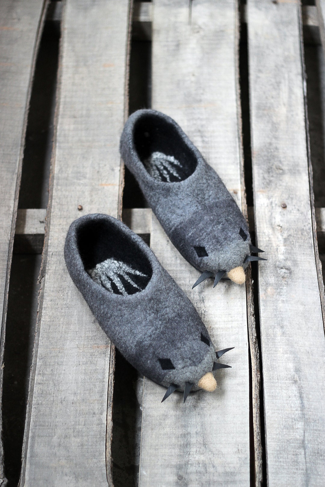 Mole Videogame Men Handmade Slippers - Etsy
