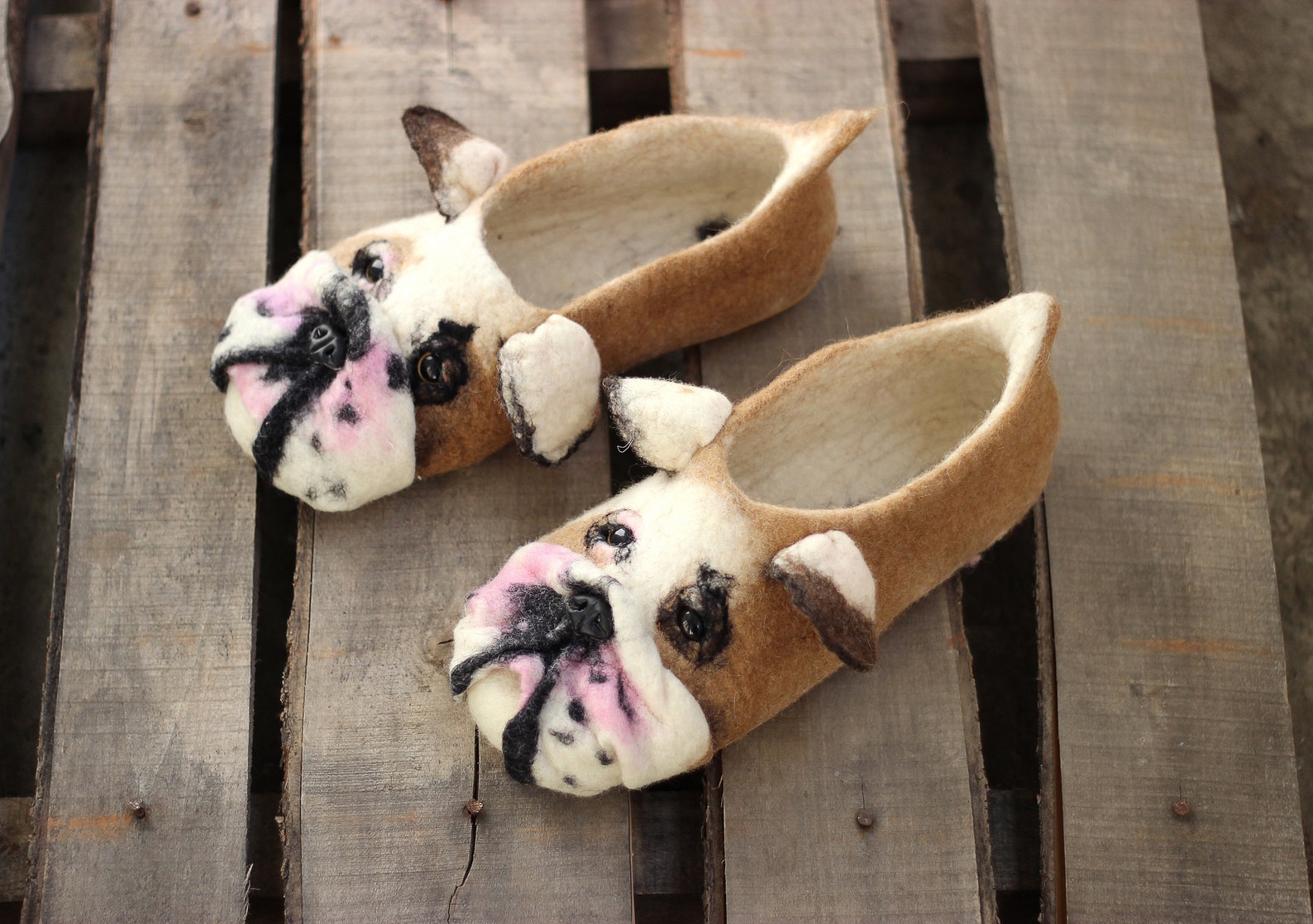 British Bulldog Custom Dog Slippers English Bulldog - Etsy
