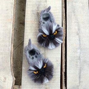 Longhair Kitten Premium Slippers, Kitty, Cats Personalized Slippers by ...