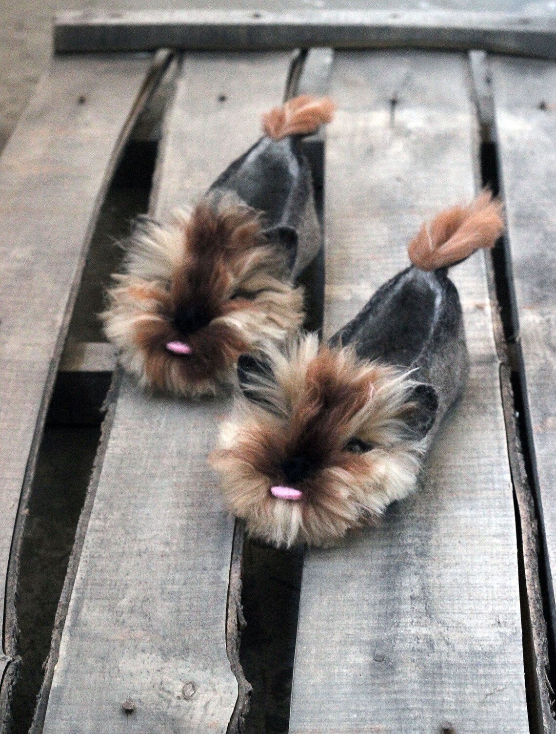 York Terrier Felted Custom Dog Slippers Yorkshire - Etsy
