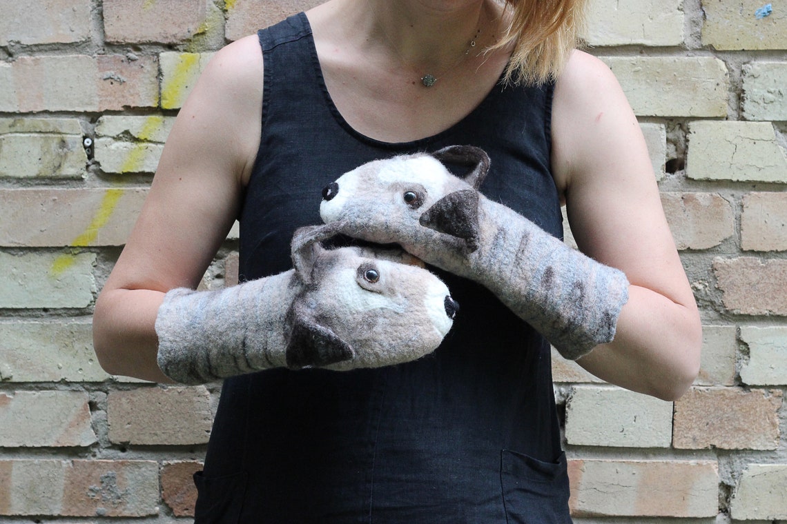 Mittens by your pet's photo customized dog any animal | Etsy