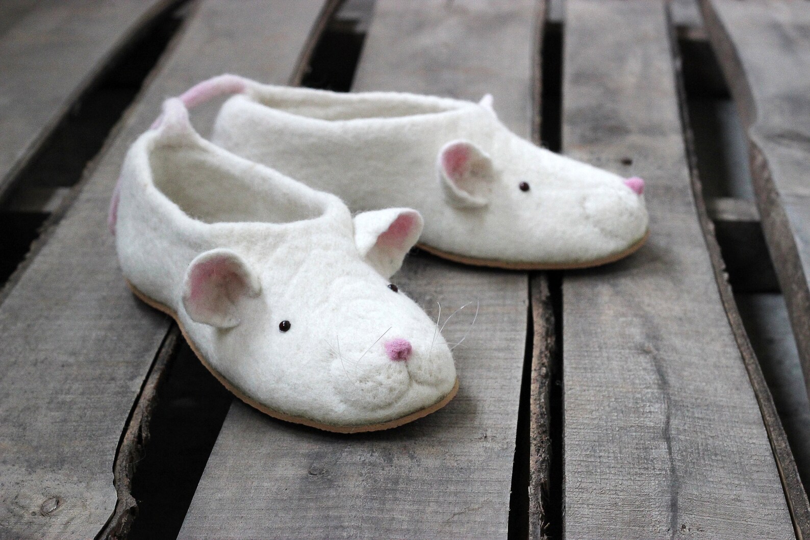 Rat Wool Felted Slippers Mice Custom Mouse Warm Clogs - Etsy Singapore