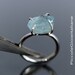 Anello acquamarina, Anello argento 925, Anello pietra grezza, Anello ...