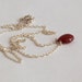 Natural Ruby Necklace Sterling Silver Necklace 925 Minimalist Necklace ...