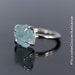 Anello acquamarina Anello argento 925 Anello pietra grezza - Etsy Italia