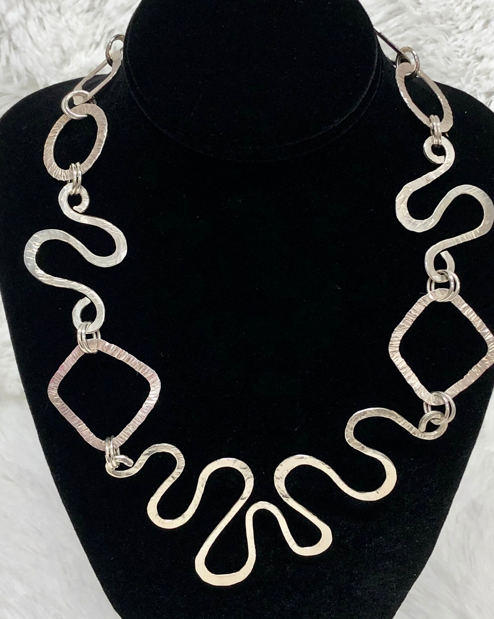 Handmade Sterling Silver Chunky Necklace Funky Unique - Etsy Hong Kong