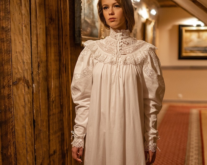 Victorian Nightgown, Edwardian Clothing, Antique Night Gown, Vintage ...