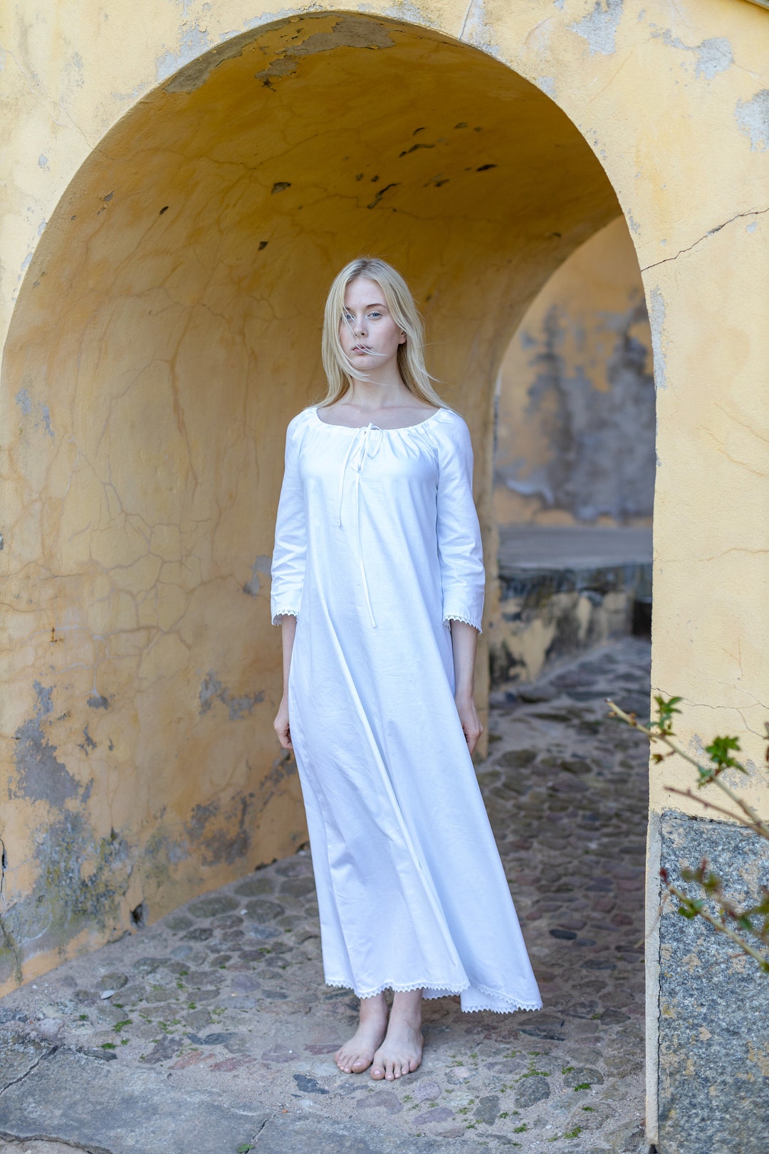 Medieval Night Gown, Outlander Dress, Renaissance Nightgown, Victorian ...