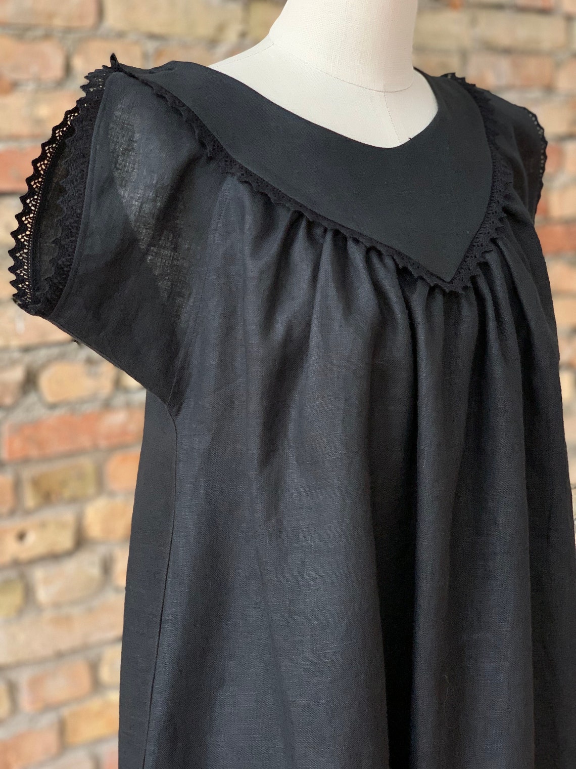 Victorian Nightgown, Vintage Sleepwear, 1800s Sleepdress, Old Fashioned ...