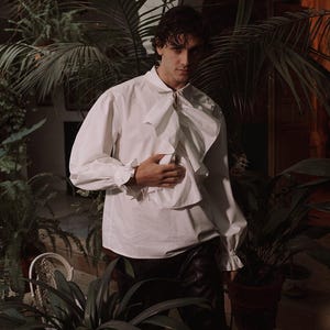 Men’s Vintage Ruffle Shirt, Lord Byron Gothic Poet Shirt, Romantic ...