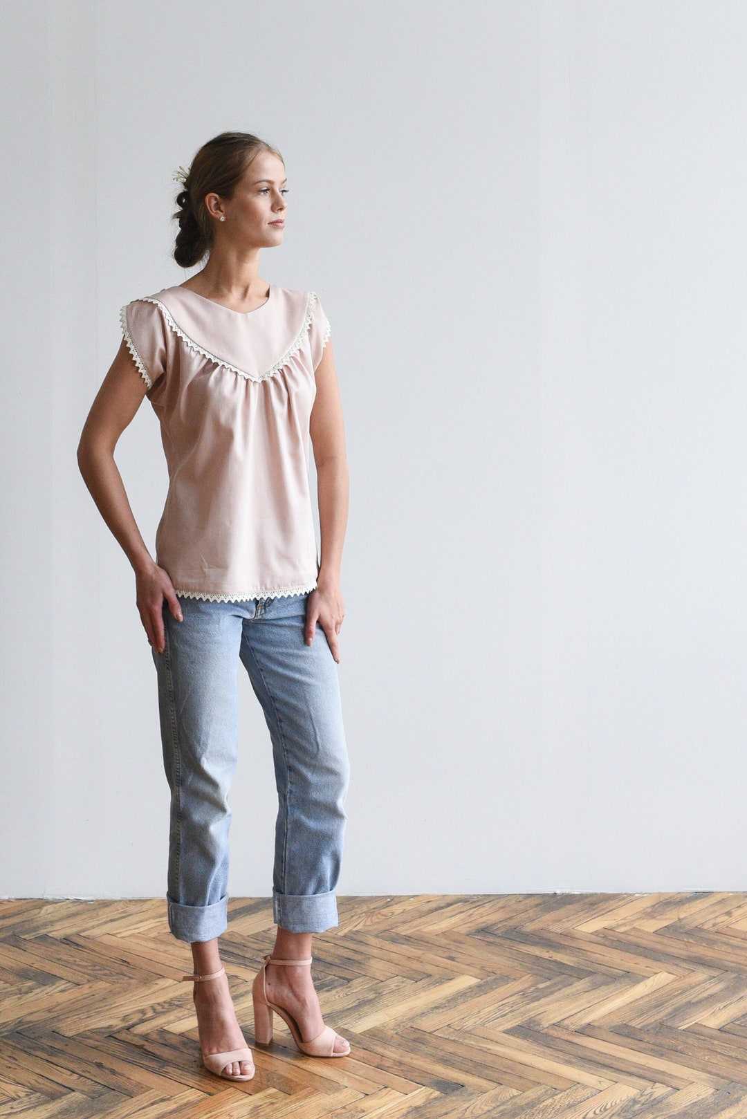 Peasant Top, Summer Blouse, Cottagecore Top, Old Fashioned Clothing ...