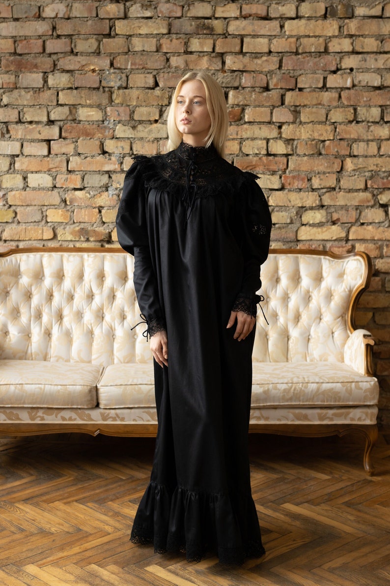 Victorian Night Gown, Vintage Nightwear, Edwardian Nightdress, Vintage ...
