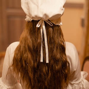 Victorian Sleeping Hat, Vintage Mob Cap, 1900s Sleepwear, Prairie Hat ...