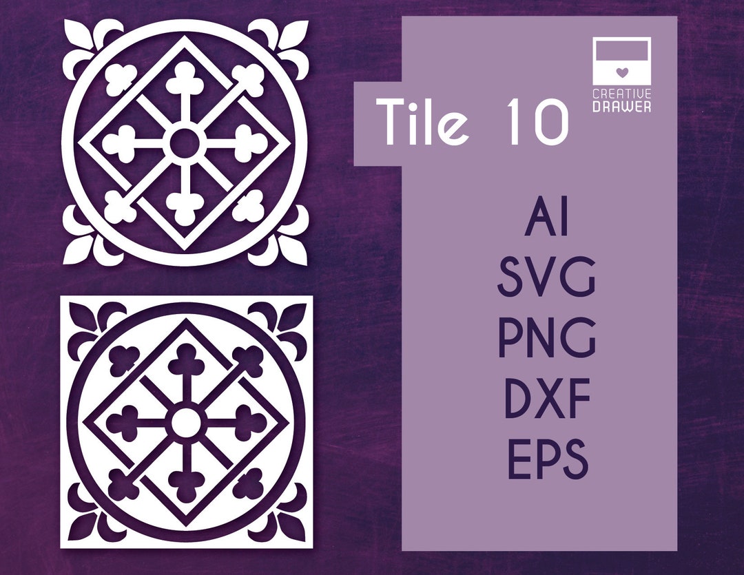 Azulejo de plantilla marroquí 10 Archivo de corte digital SVG - Etsy España