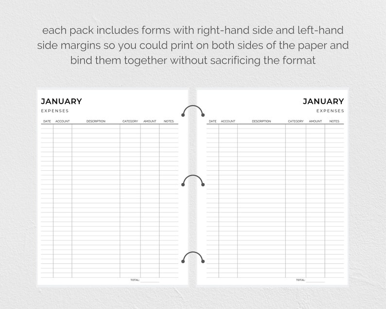 Expense Tracker, Spending Tracker Printable PDF, A4 A5, Letter, Budget ...