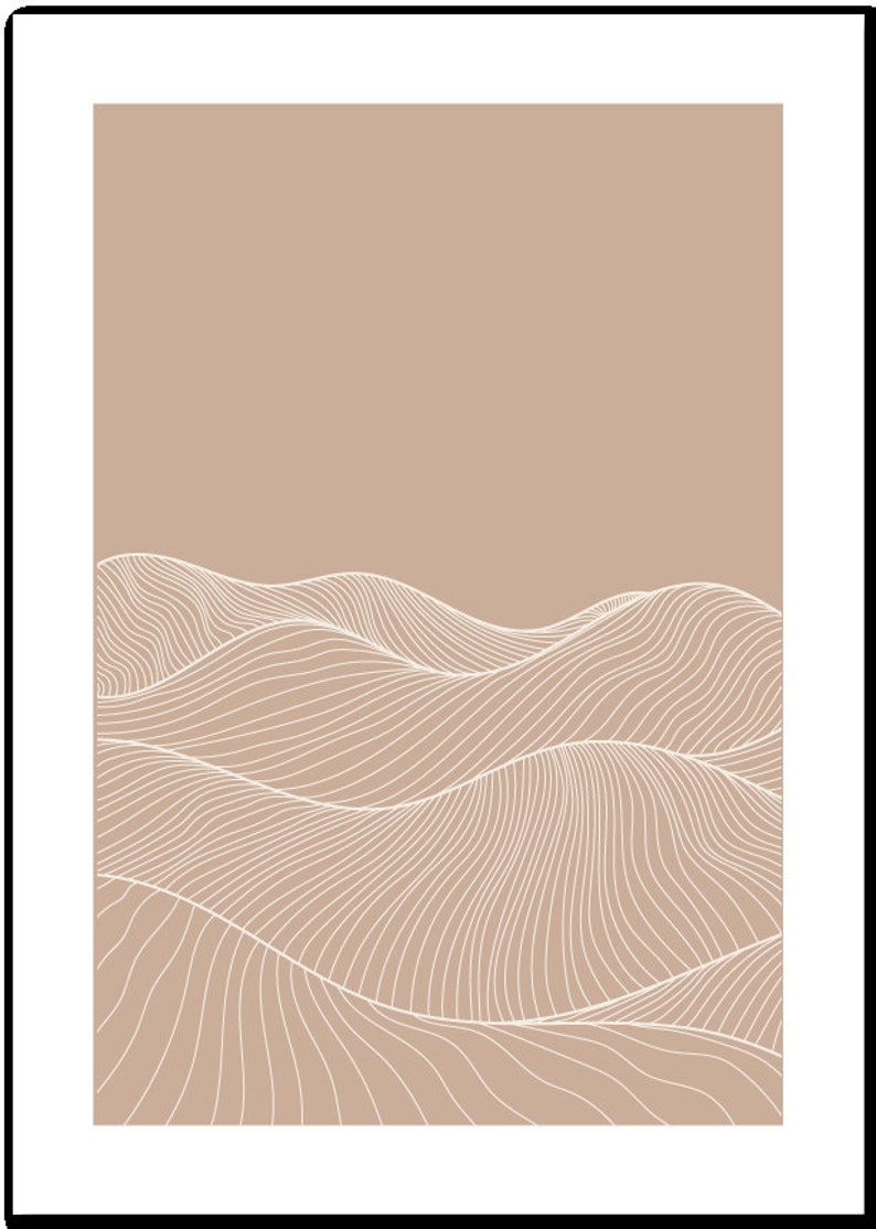 Poster Simple Waves - Etsy