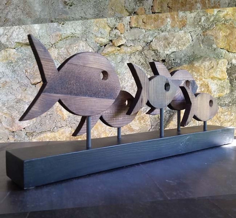 Peces en Madera para Decoración - Etsy España