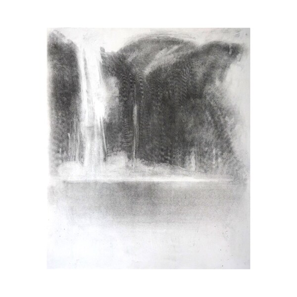 Waterfall Drawing - Etsy