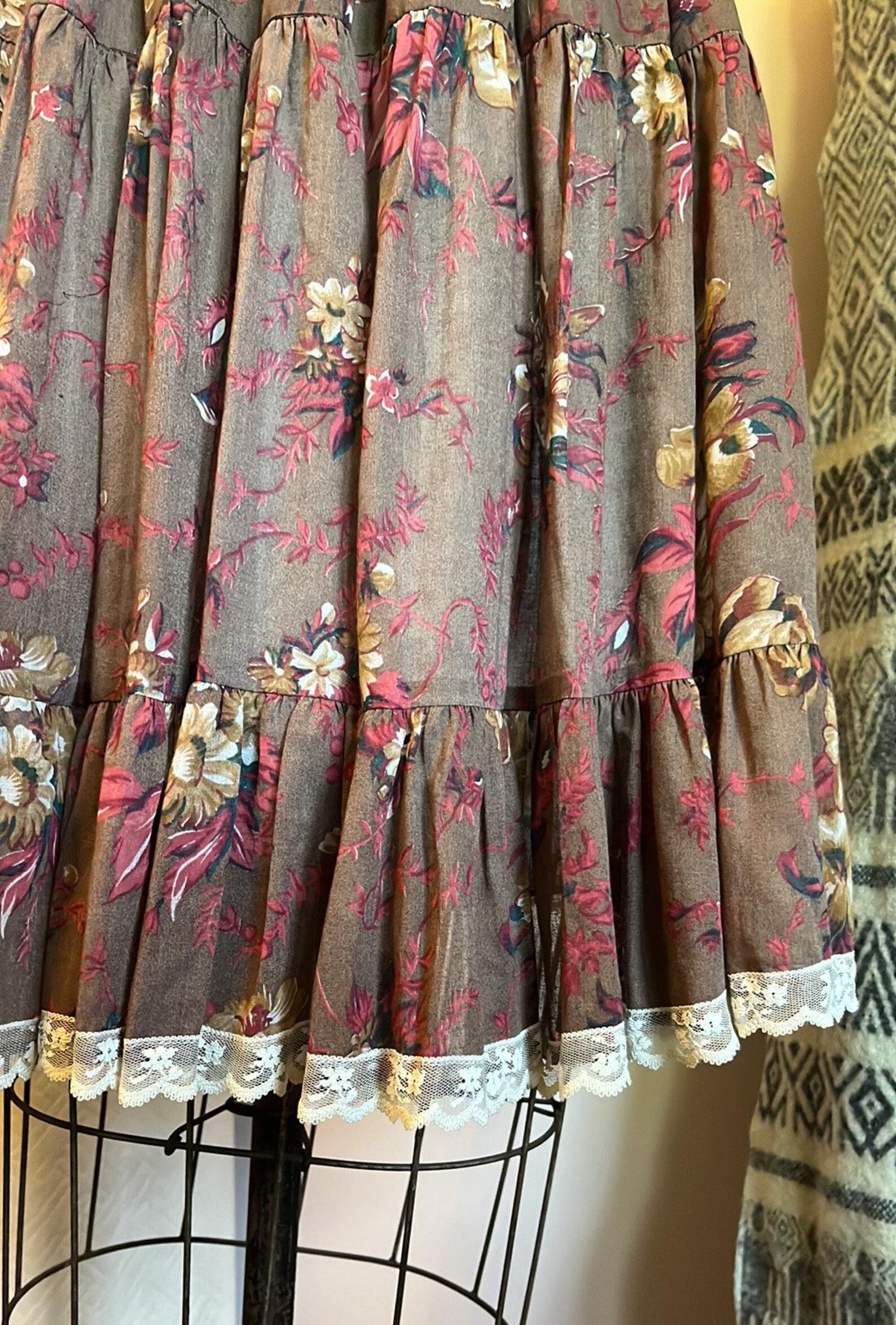 Rare Vintage Gunne Sax A-line Cotton-blend Dress Cottagecore/prairie - Etsy