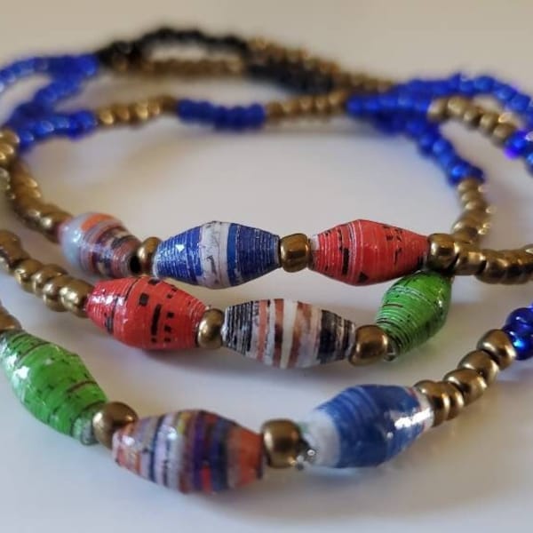 African Paper Beads - Etsy