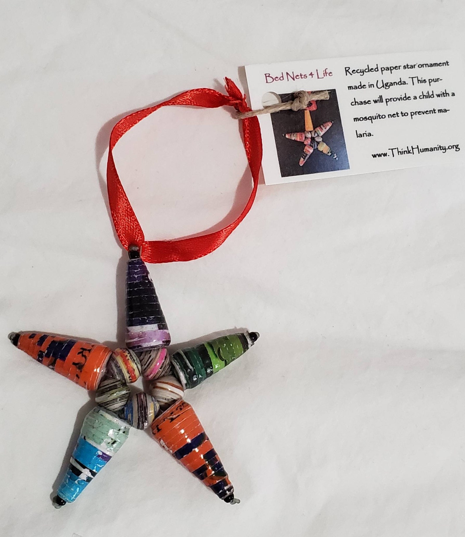 Recycled Paper Star Ornament, Uganda, Africa - Etsy