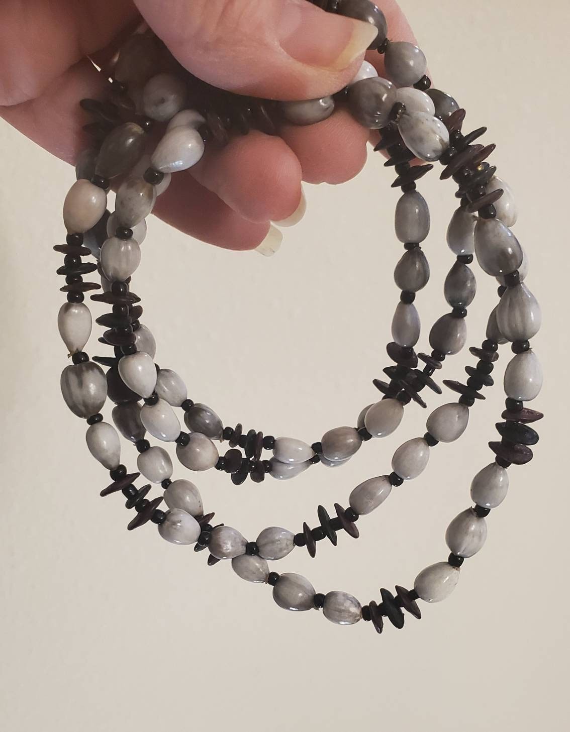 40" Job's Tears Seeds and Watermelon Seeds, Necklace, Uganda, Africa - Etsy