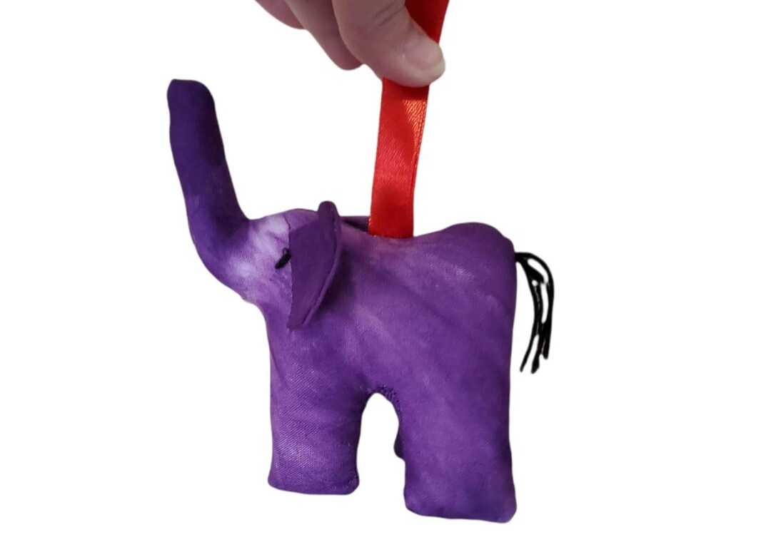 Purple Tie Dye Elephant Ornament Made in Uganda, Africa - Etsy