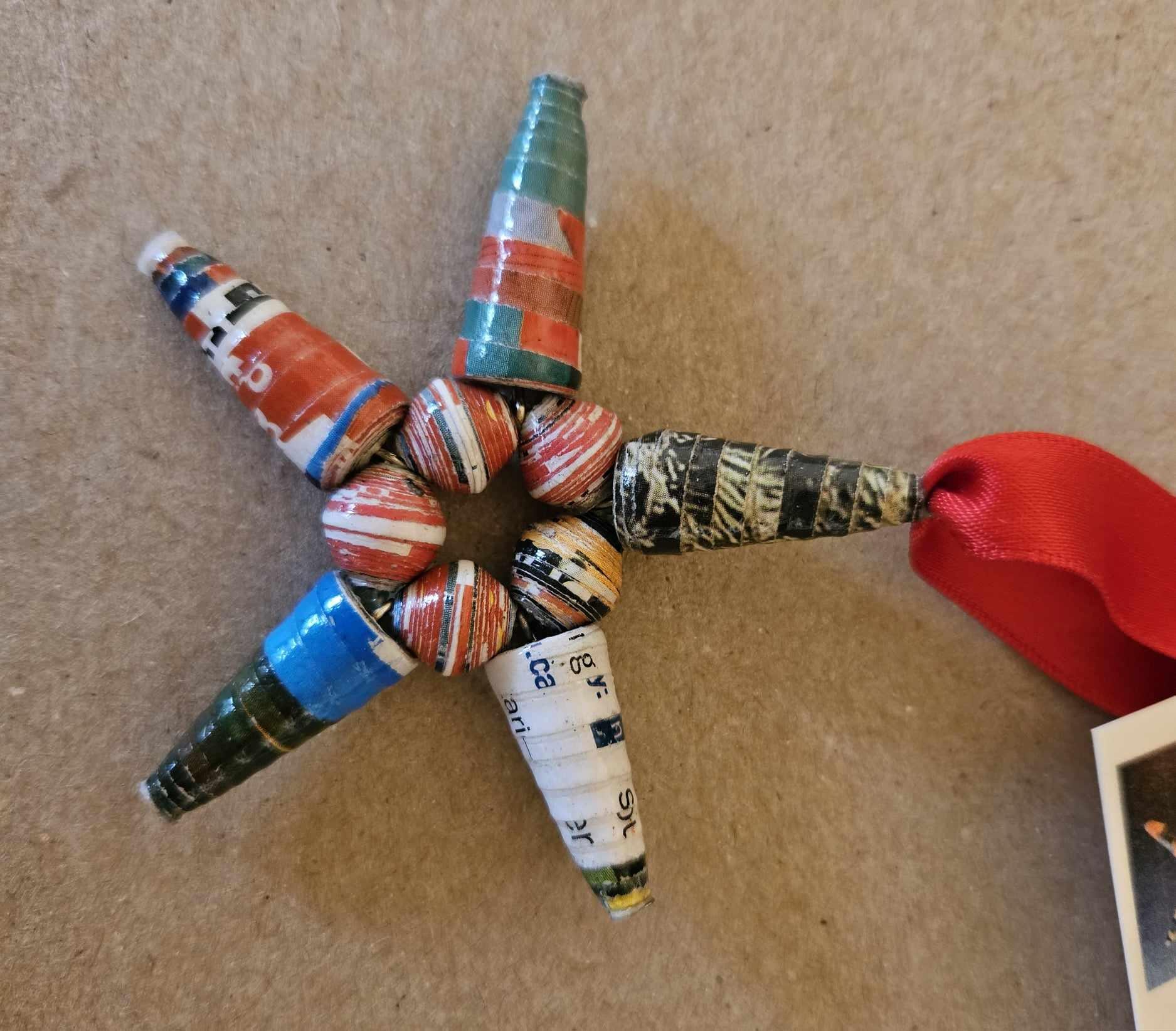 Recycled Paper Star Ornament, Uganda, Africa - Etsy