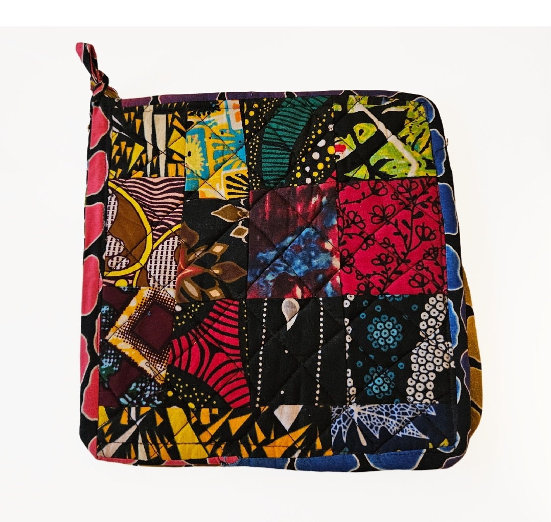 Potholder Set, Quilted, African Fabric, Made in Uganda - Etsy