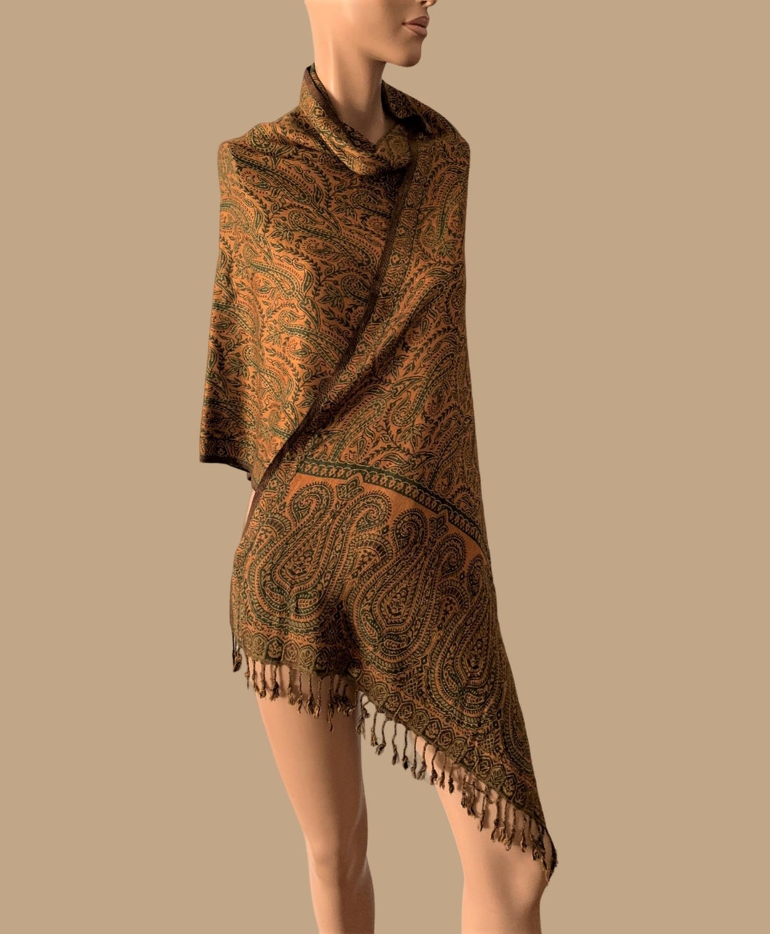 Cashmere Pashmina, Nepal Cashmere Pashmina, Tassel Pashmina, Paisley ...