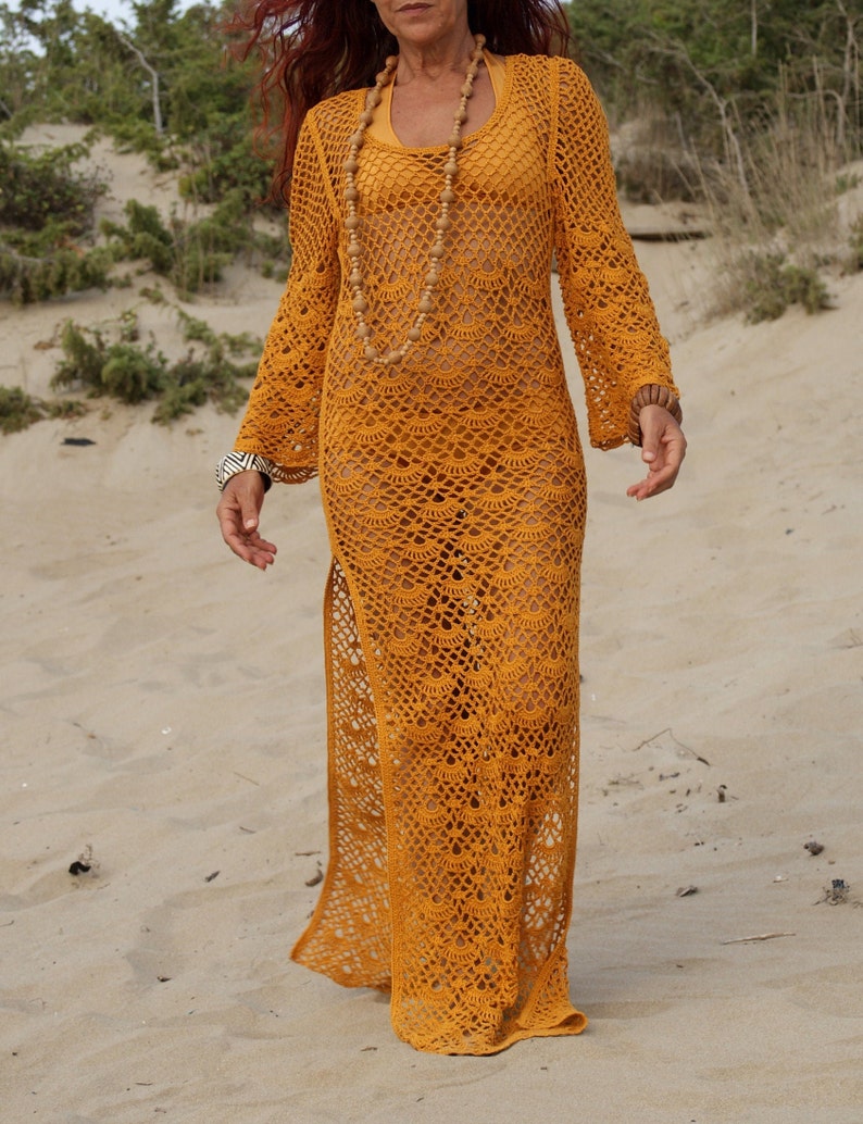 Boho Beach Dress Crochet Beach Dress Beach Dress Summer | Etsy